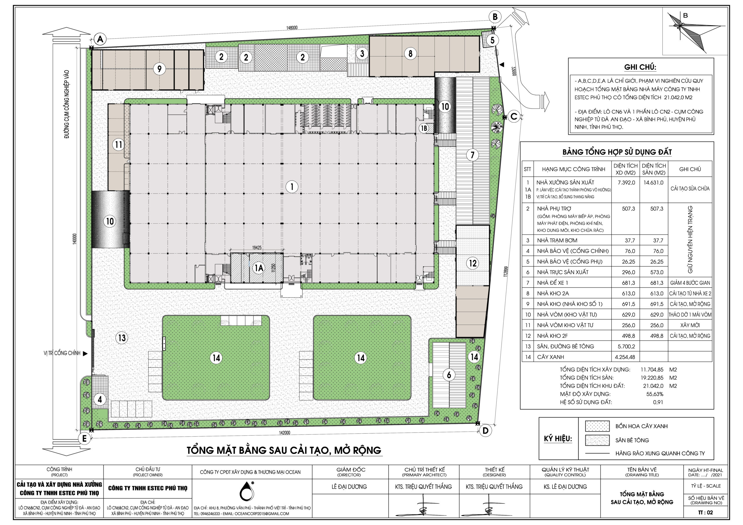 Nhà Xưởng Công Ty TNHH ESTEC Phú Thọ - Ocean Building